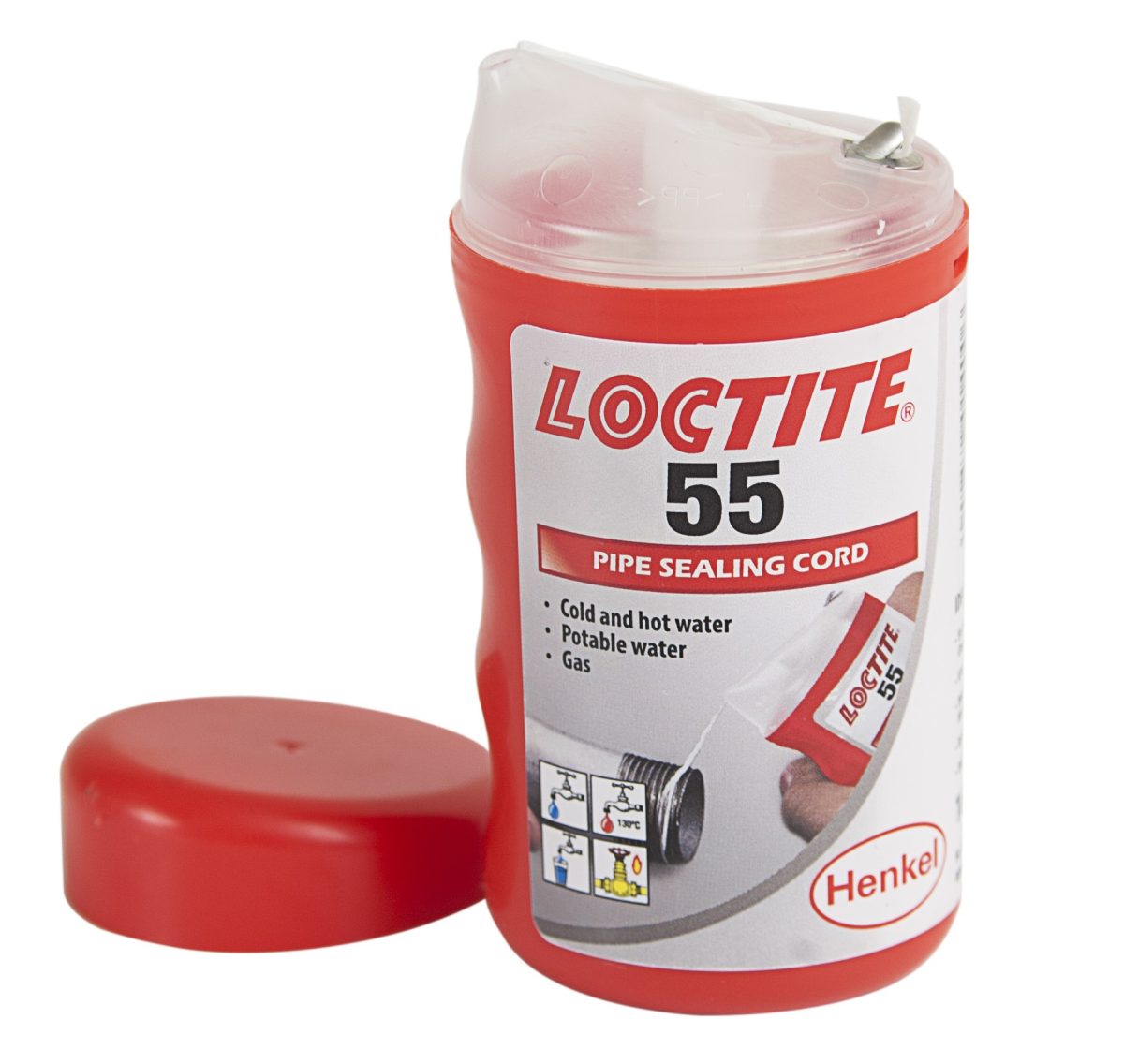 LOCTITE THREAD SEAL 55 150M DISPENSER - Plumbing and Bathrooms Direct